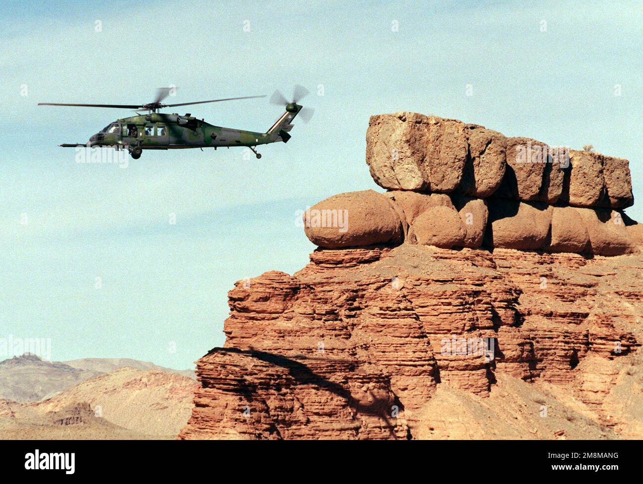 HH-60Gs from the U.S. Air Force Fighter Weapons School, Nellis AFB, Nev ...