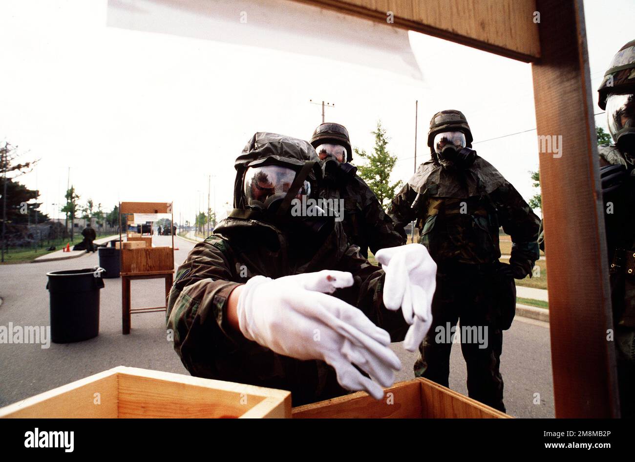 AIRMAN Jennifer Staples from the 8th Combat Support Group, wearing ...