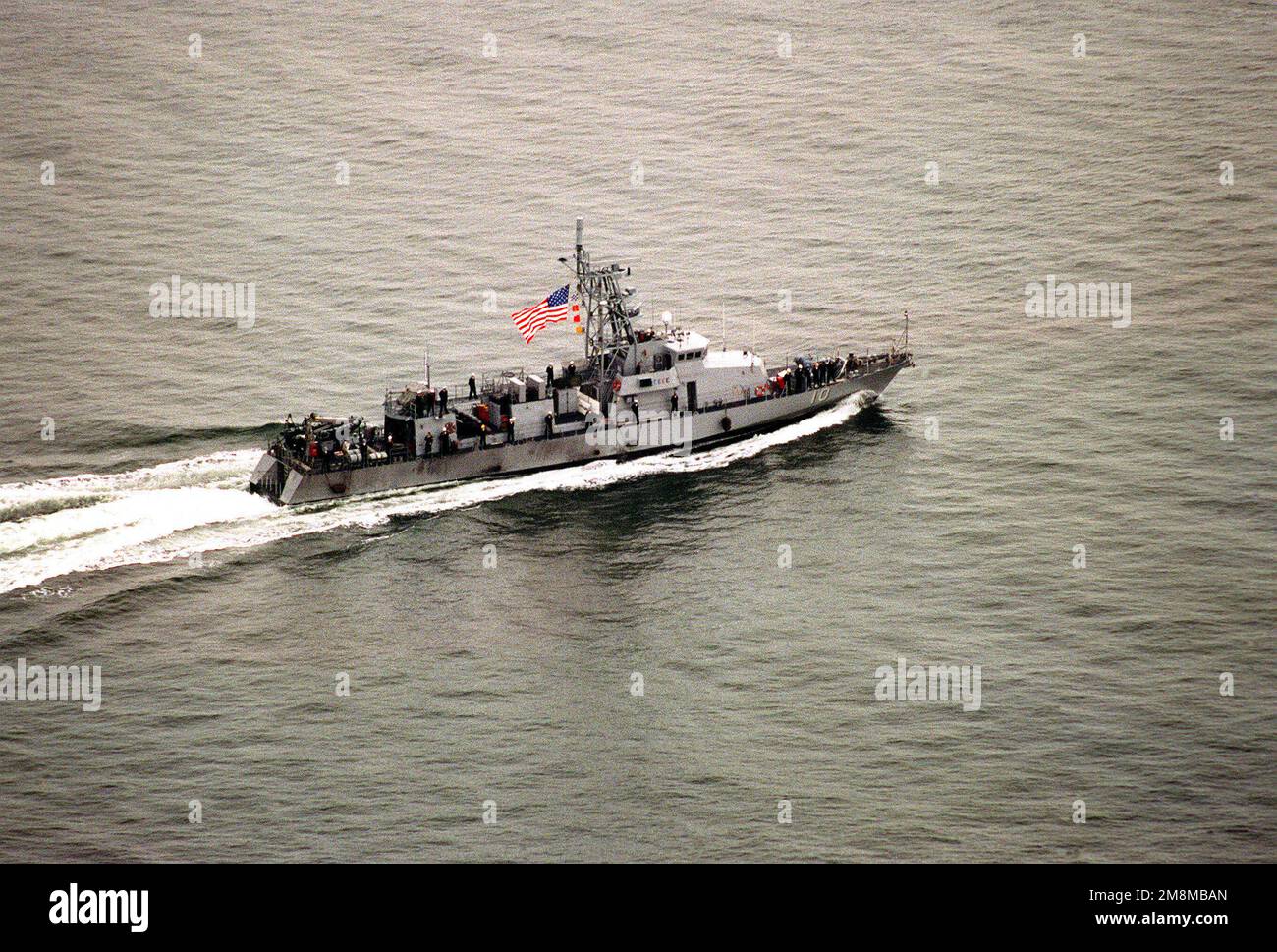 An aerial starboard side (off centerline) view of the coastal patrol ...