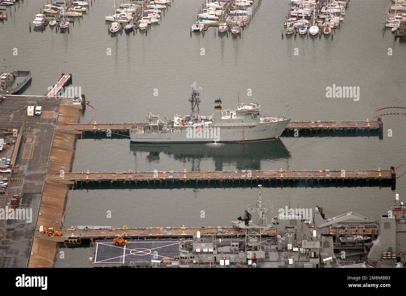 Aerial view of a section of the Naval Amphibious Base Little Creek ...