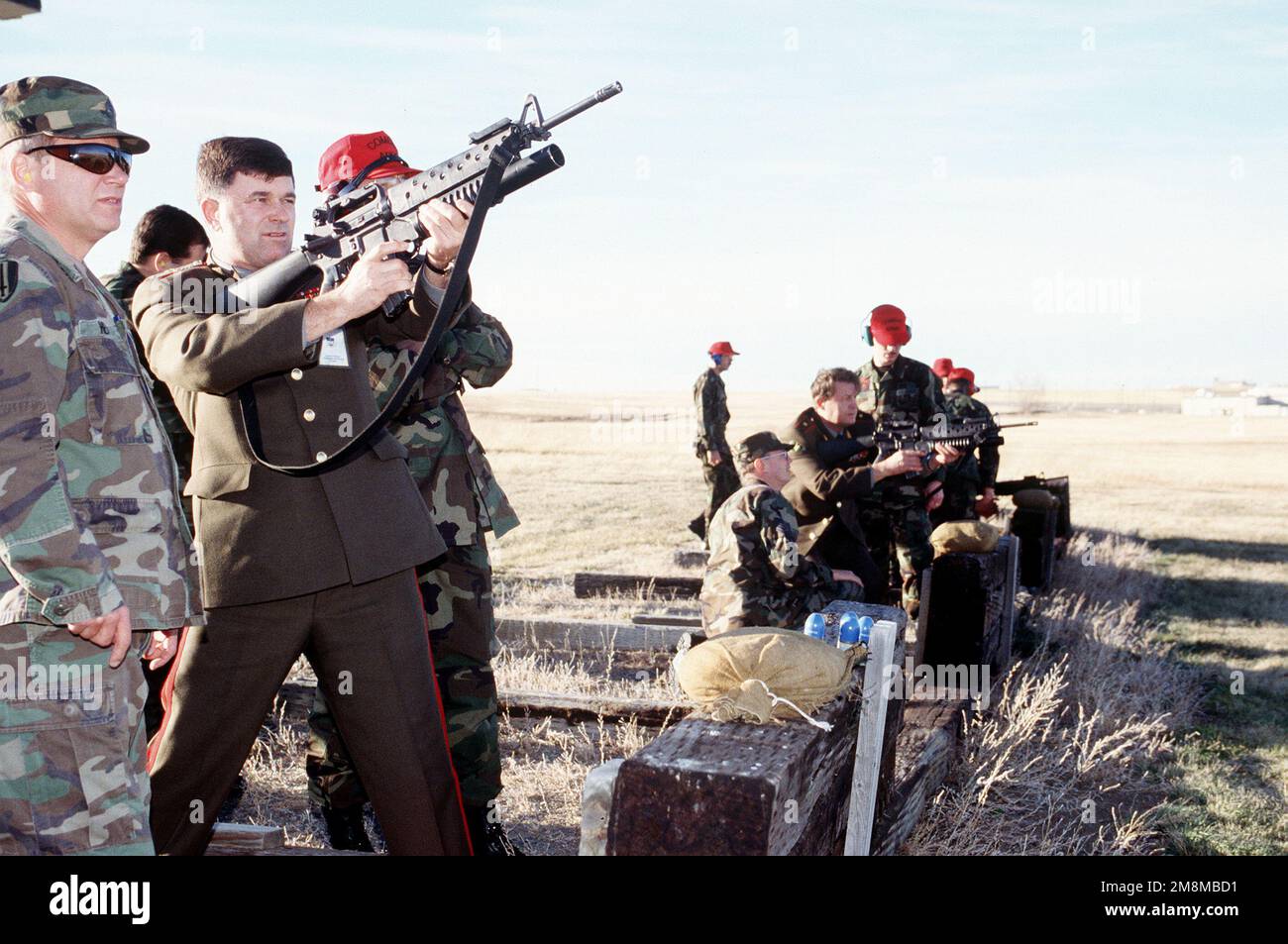 At the Combat Arms Training firing range, General Major Aleksandr ...