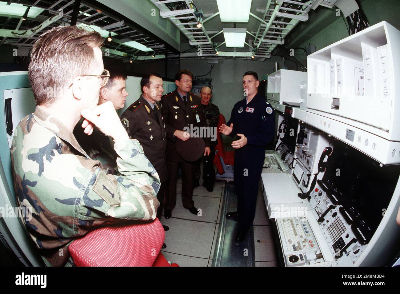 At Malmstrom AFB's newly completed Missile Procedures Trainer, U.S ...