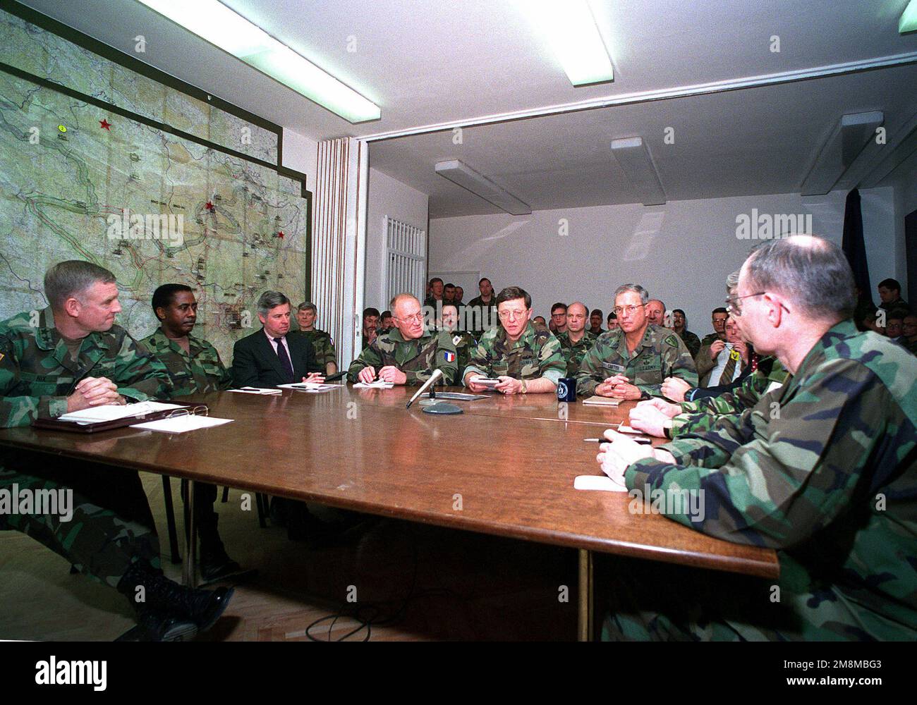During Operation JOINT ENDEAVOR US Navy Admiral T. Joseph Lopez (fifth ...