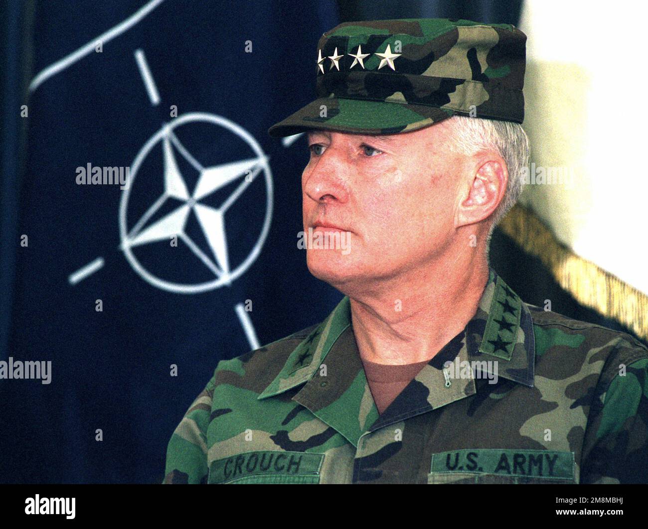 Shot of US Army General William W. Crouch, Allied Land Forces Central Europe commander and new ...