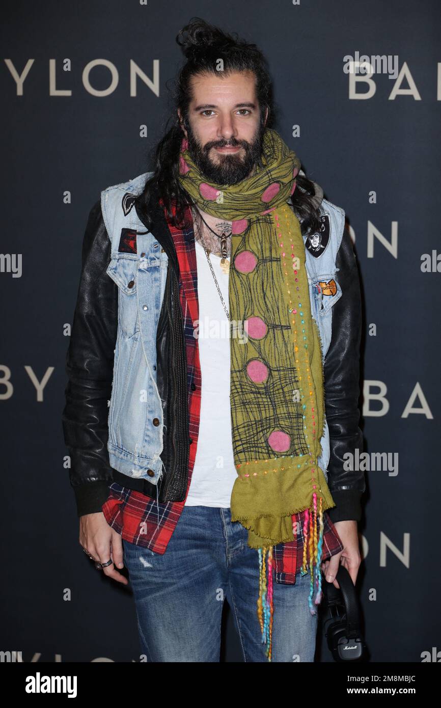 Paris, France. 14th Jan, 2023. Benjamin Waxx attends Babylon Premiere ...