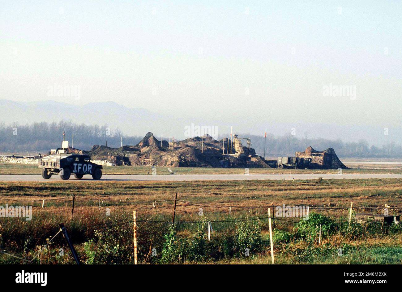 Shot of the Radar Approach Control Center and the TPN-19 Radar at Tuzla ...