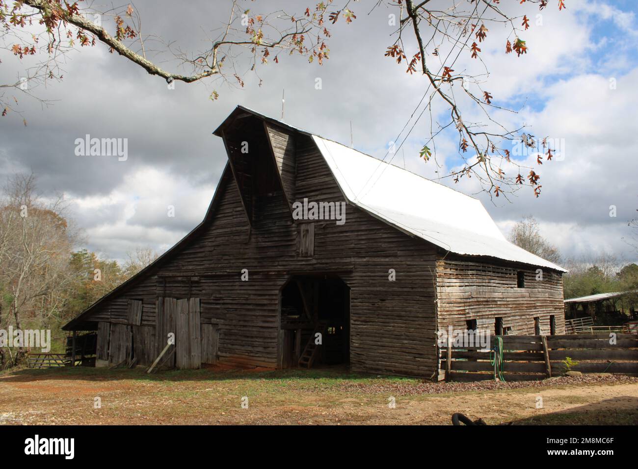 Whimsical old barn on farm Stock Photo - Alamy