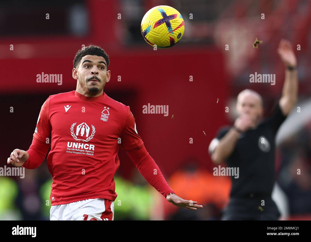 Nottingham, England, 14th January 2023. Morgan Gibss White of ...