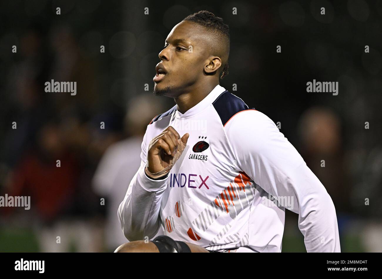 Barnet, United Kingdom. 14th Jan, 2023. EPCR Challenge Cup. Saracens V ...