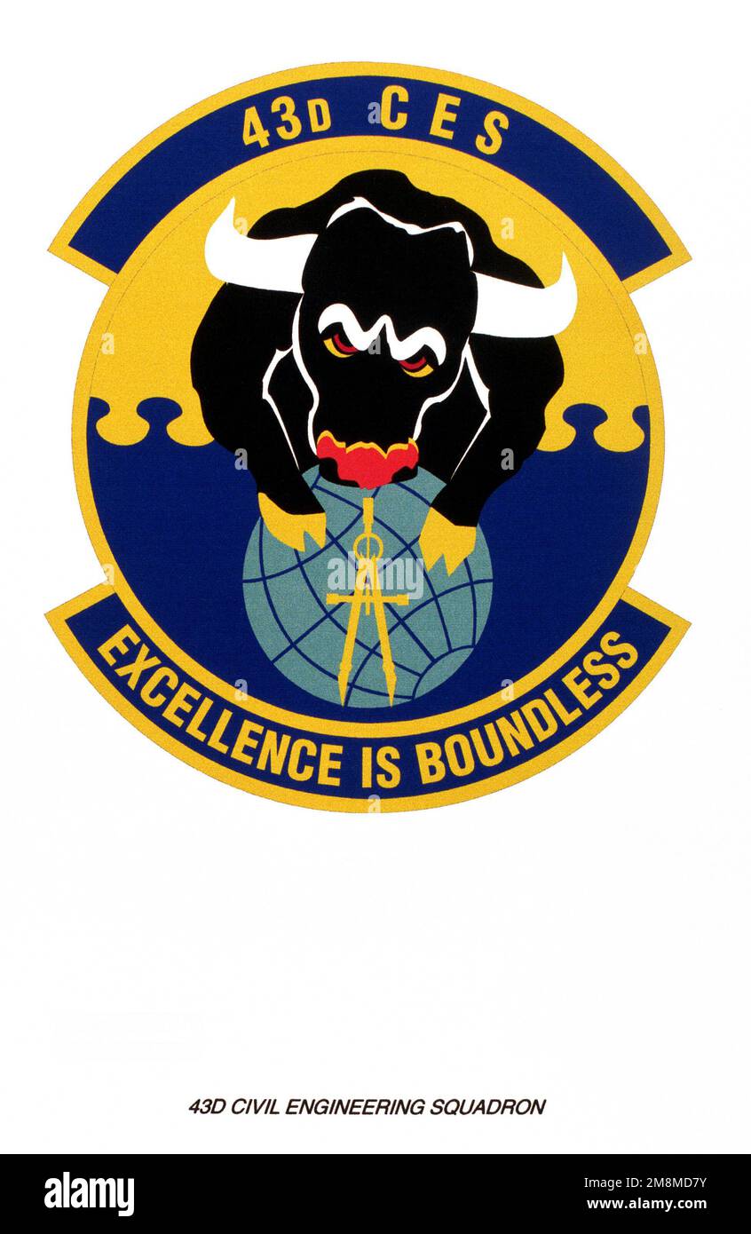 Air Force Organizational Emblem: 43rd Civil Engineer Squadron, Air ...
