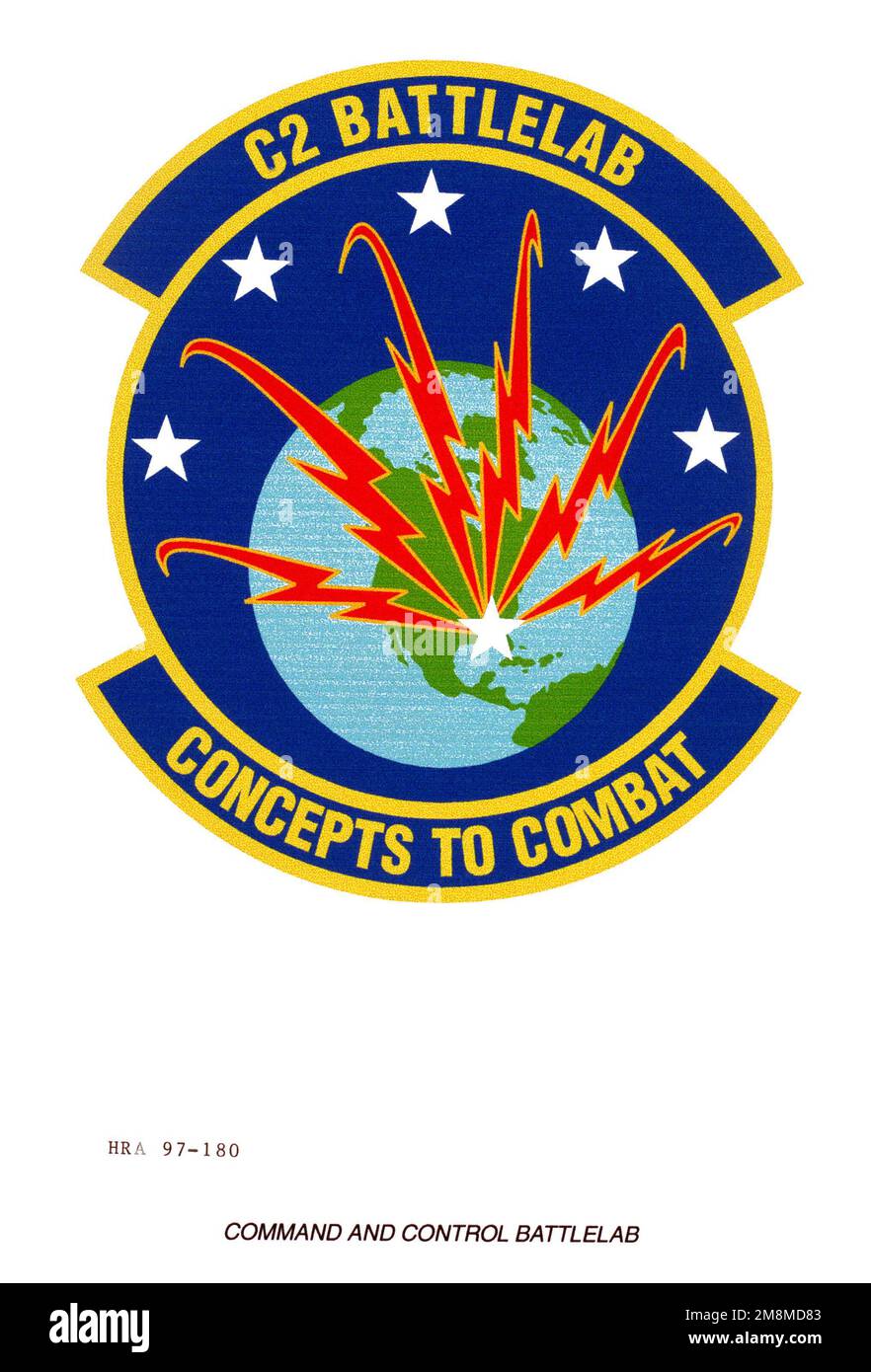 Air Force Organizational Emblem: C2 Battlelab, Air Combat Command. Base ...
