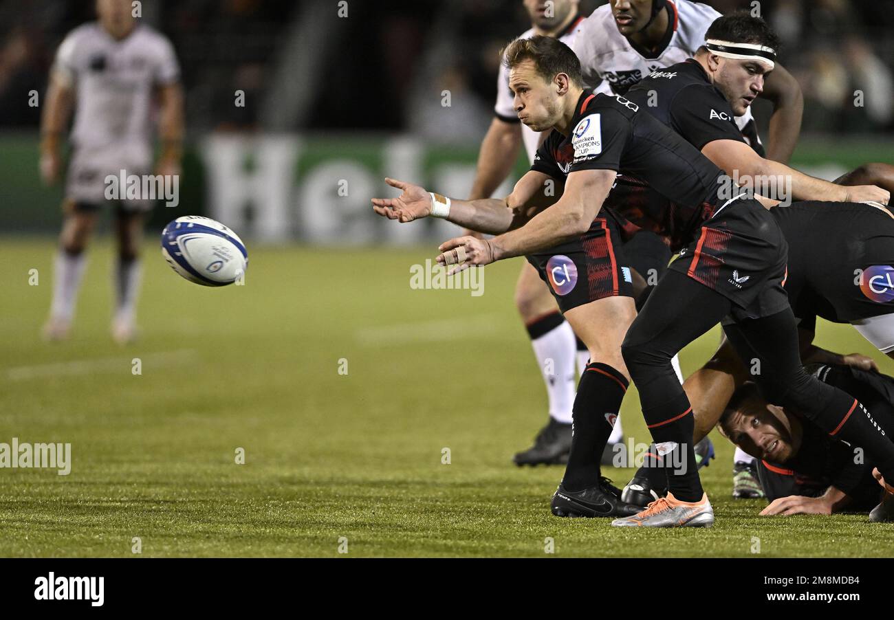 Barnet, United Kingdom. 14th Jan, 2023. EPCR Challenge Cup. Saracens V ...