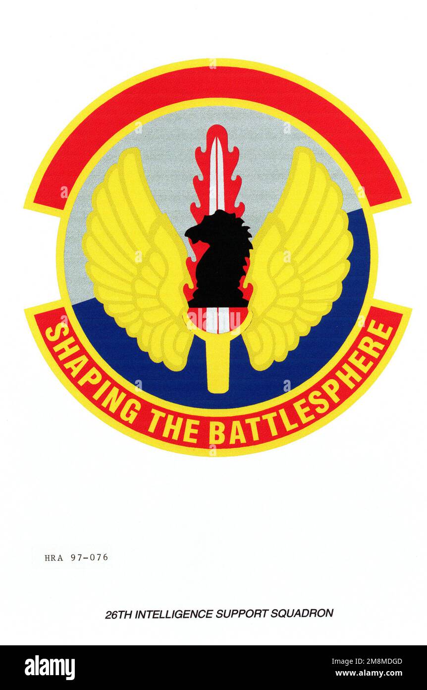 Air Force Organizational Emblem: 26th Intelligence Support Squadron ...