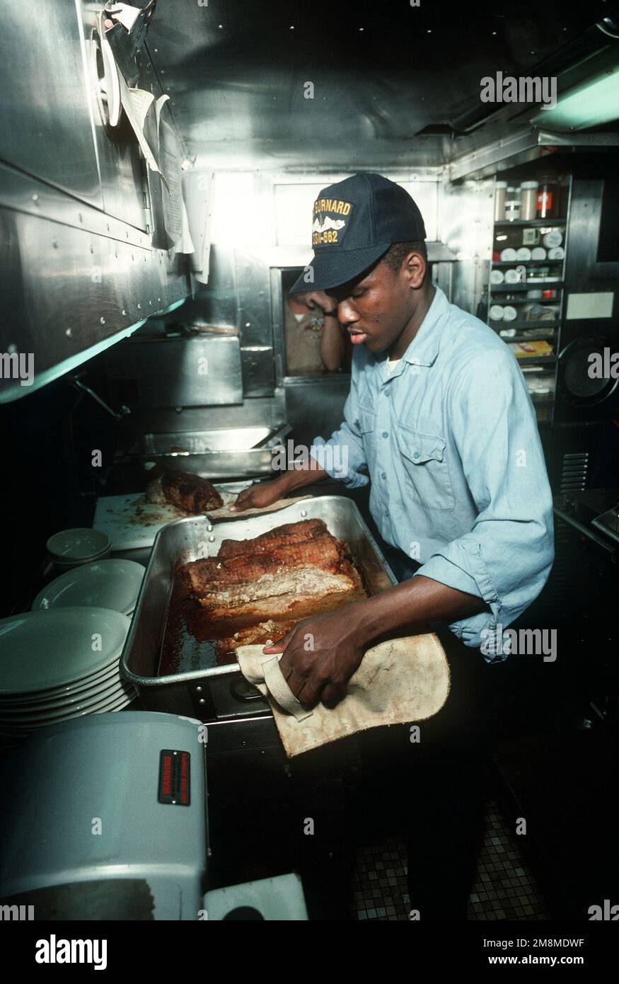 On board the nuclear-powered attack submarine USS Gurnard (SSN-662 ...
