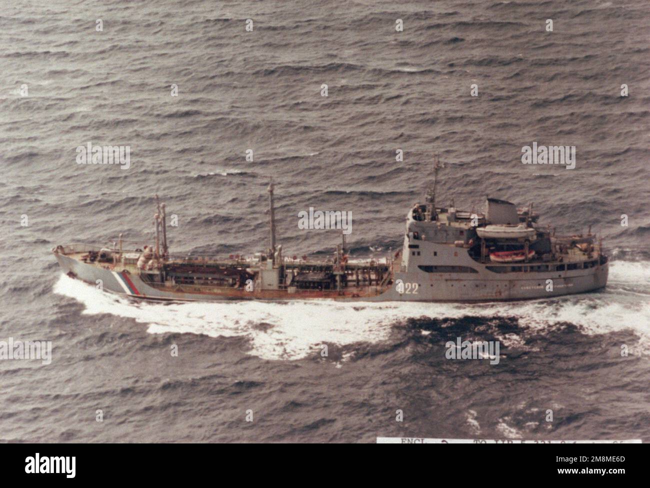 March 1995...Aerial port side view of the Russian Border Guard ...