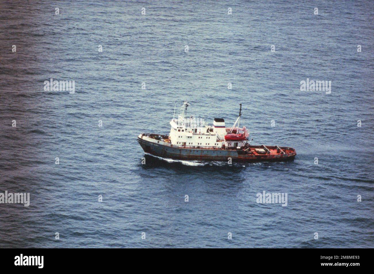 Aerial port side view of the Russian Navy Pacific Fleet Goryn class ...