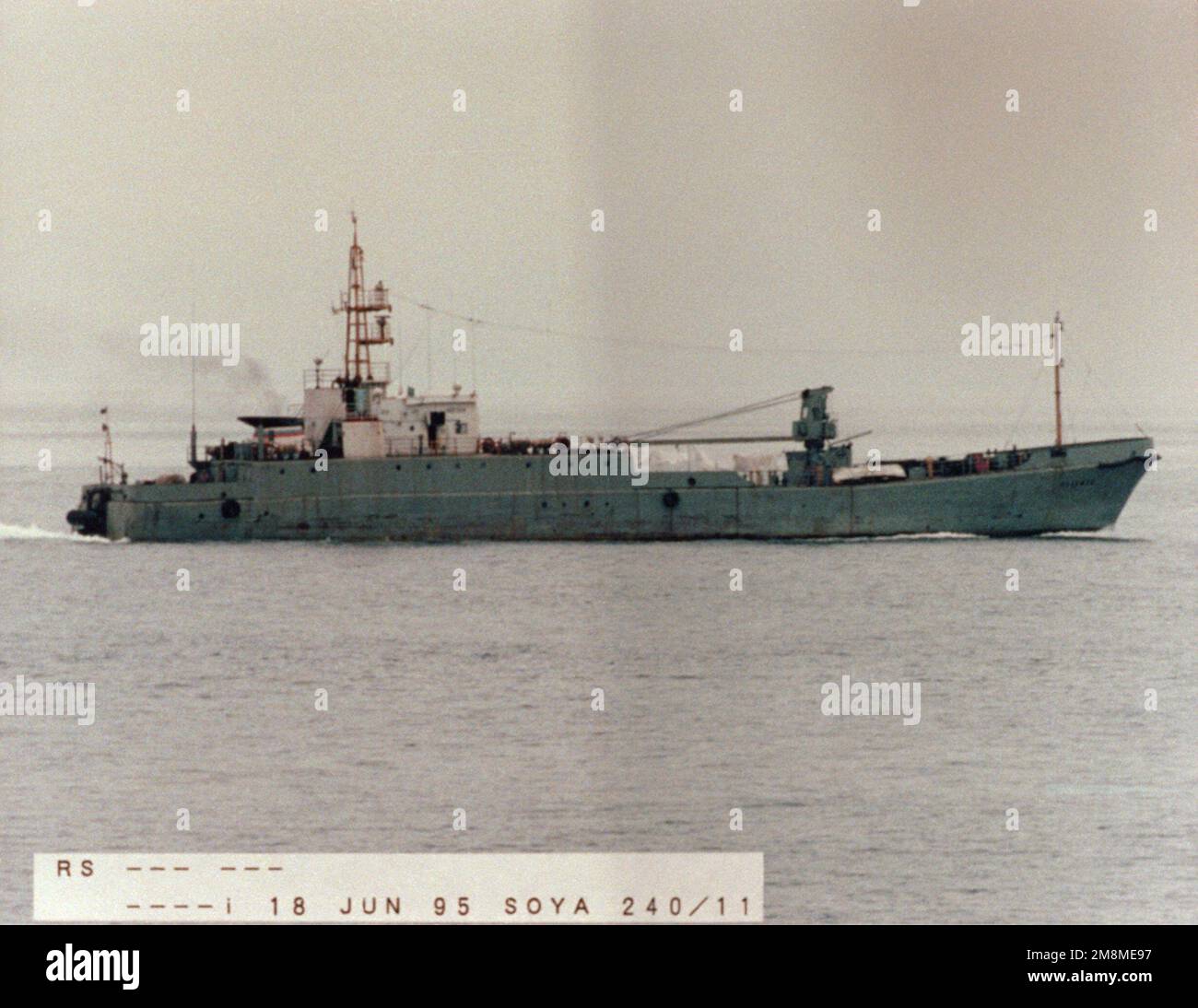 June 1995...Underway starboard side view of the NADEZHDA, a former ...