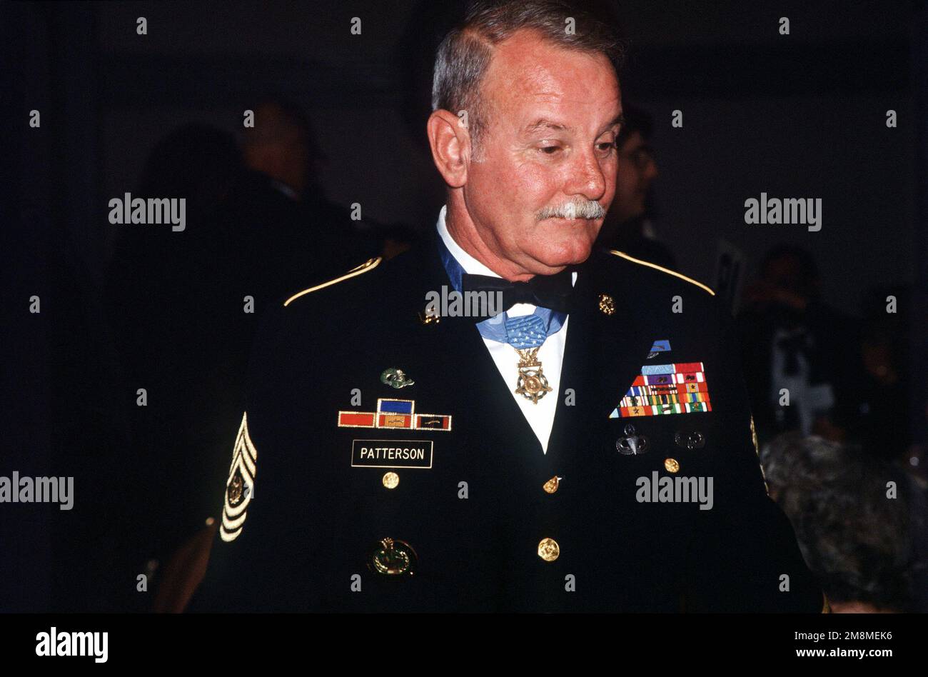 A close up view of Medal of Honor Recipient US Army Sergeant Major (SGM ...