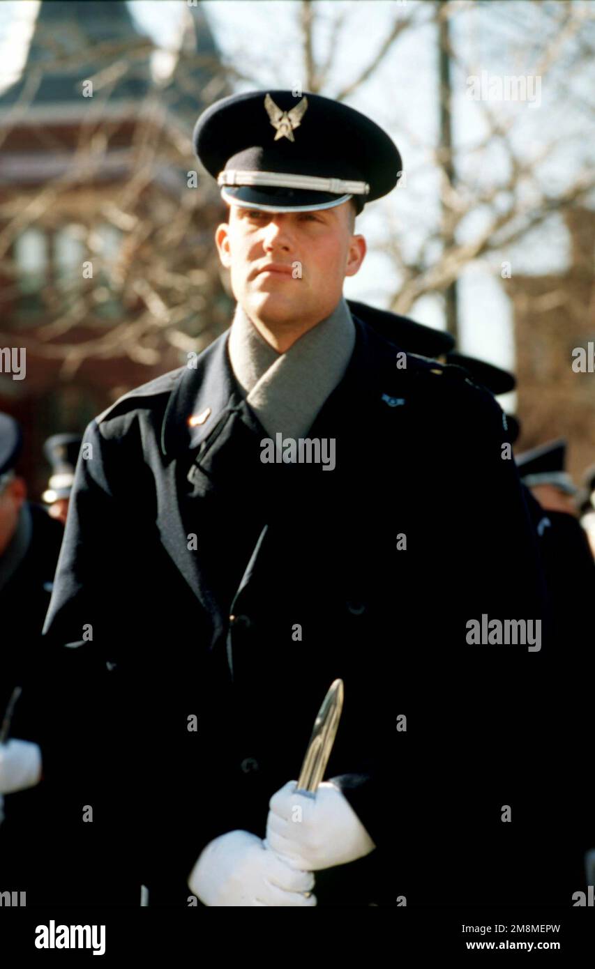 US Air Force AIRMAN First Class Mark Adams, an Air Force Honor Guard ...