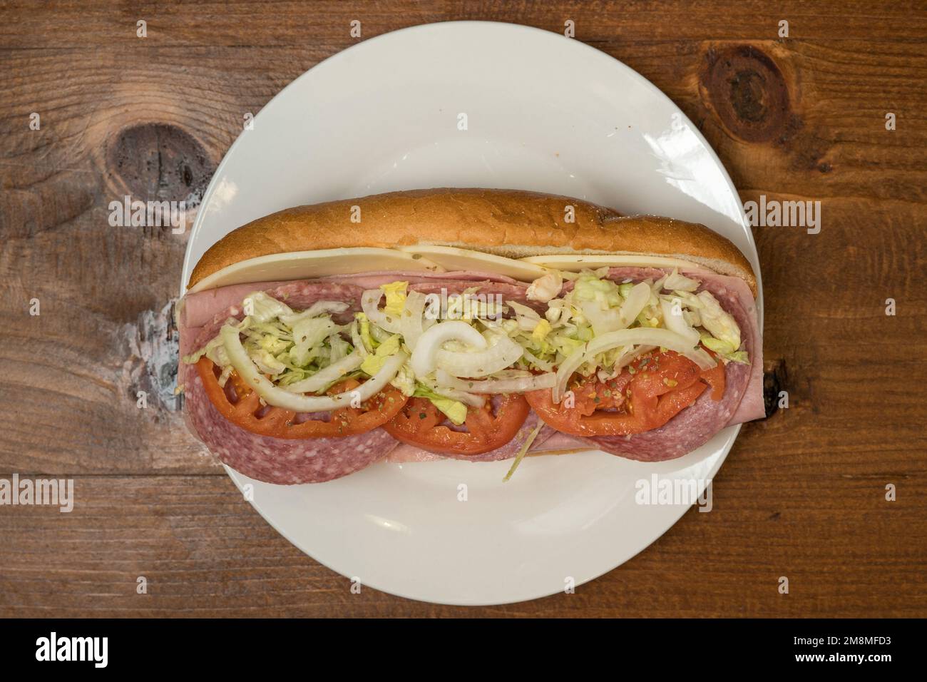 Italian sub sandwich Stock Photo - Alamy