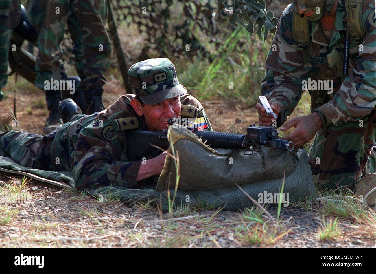 GEN. Manuel Bonett Locarno, of the Colombian Army, participates in a ...