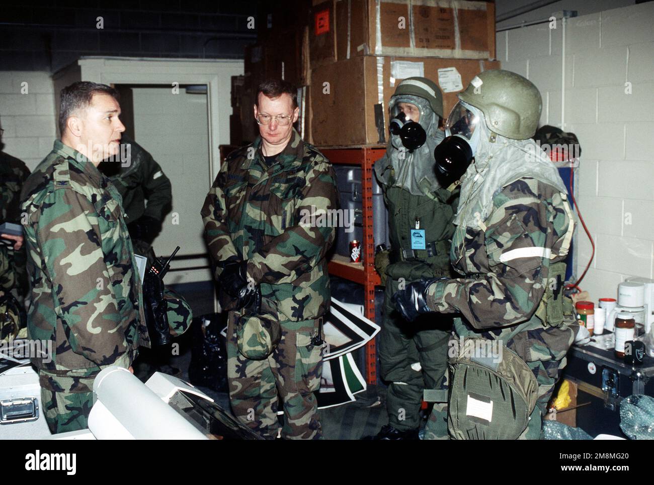 Colonel Laposa, Commander, 55th Communication Group, and Lieutenant ...