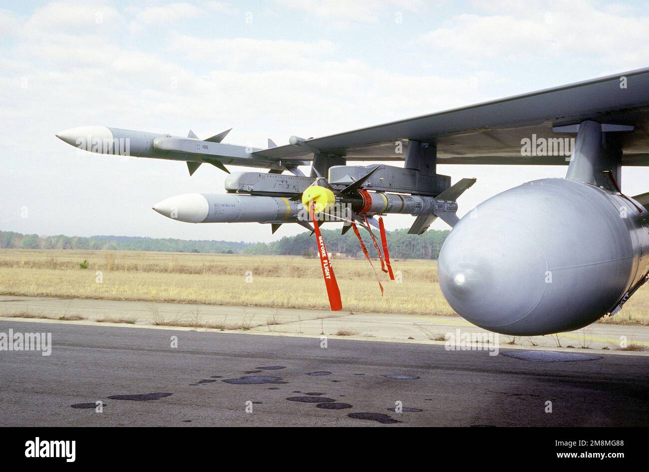 On the flight line at McEntire Air National Guard Station, S.C., two ...