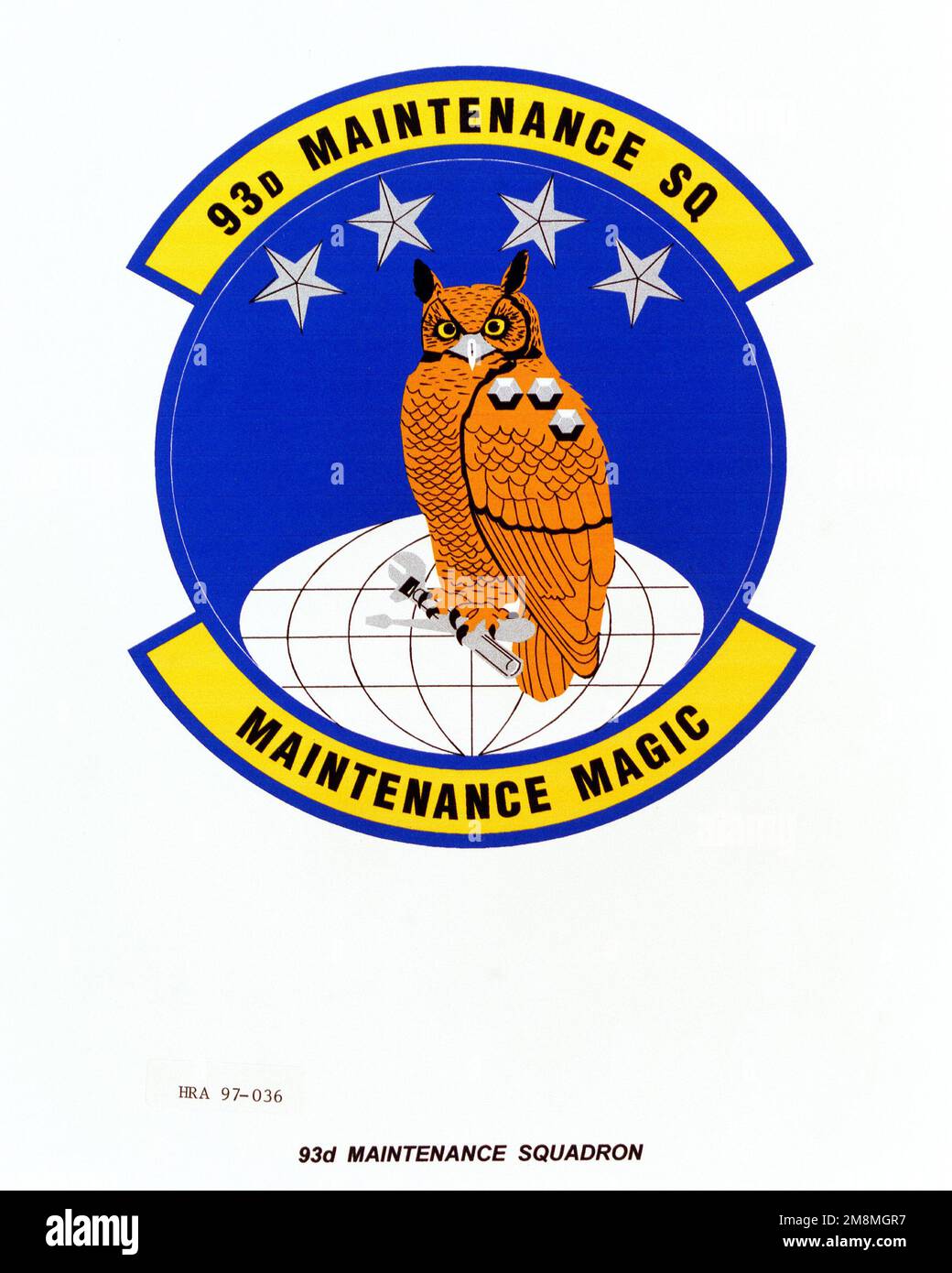 Air Force Organizational Emblem: 93rd Maintenance Squadron, Air Combat ...