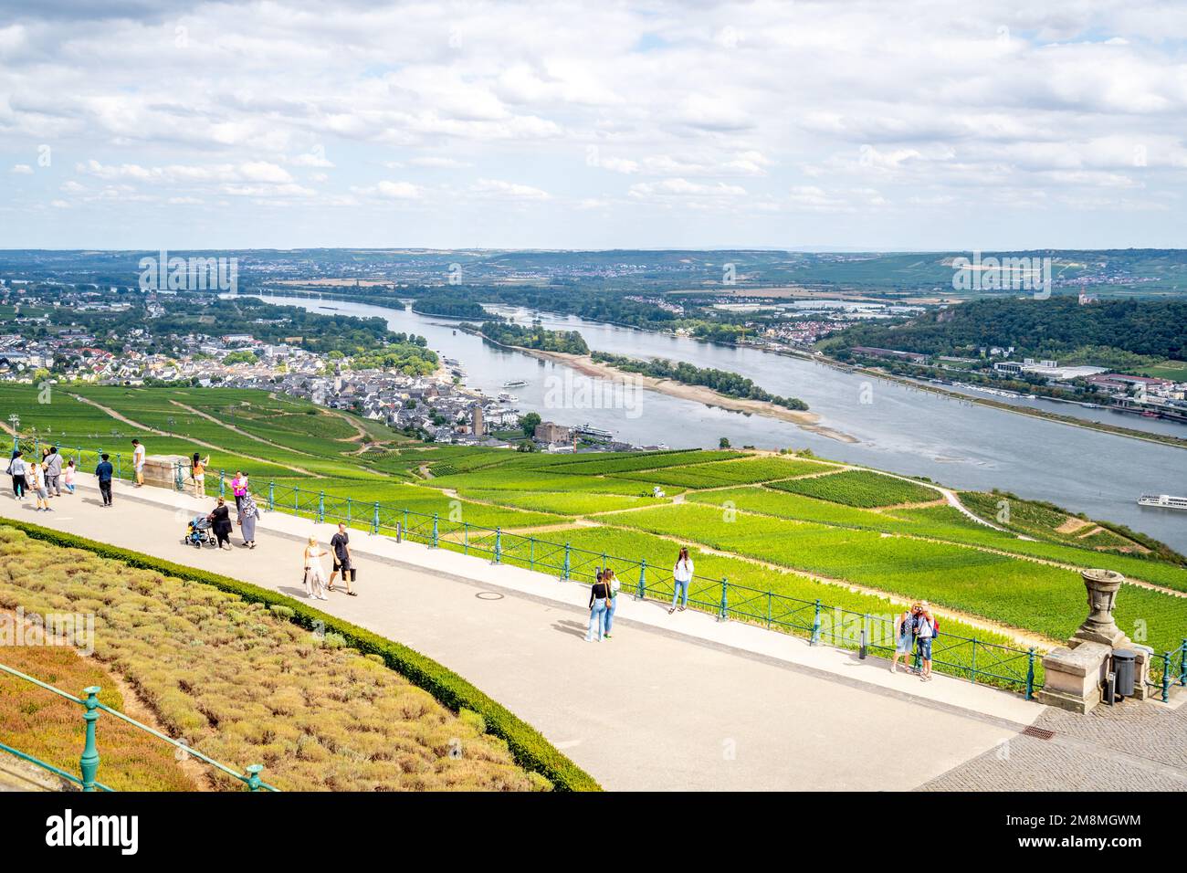 Niederwald Memorial, Ruedesheim, Rheingau, Germany Stock Photo - Alamy