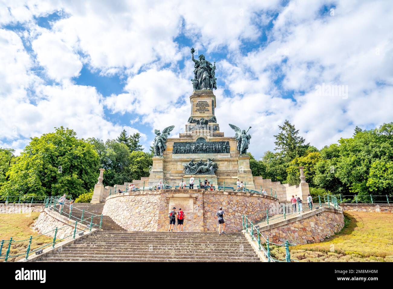 Niederwald Memorial, Ruedesheim, Rheingau, Germany Stock Photo - Alamy