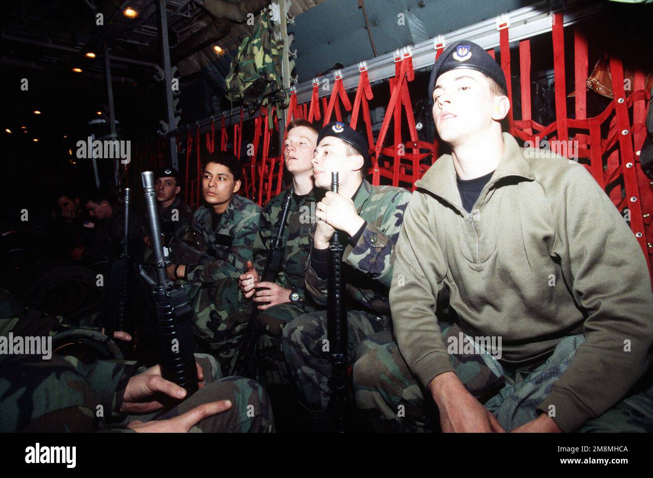Members of the 48th Security Police Squadron, Charlie Flight ...