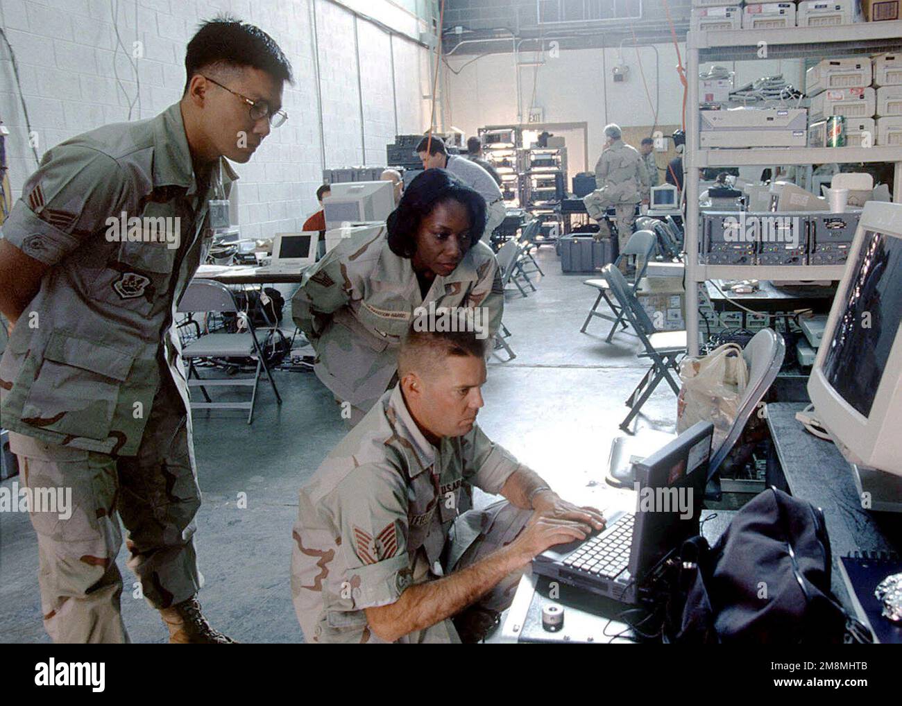 SRA Timothy Seo, TSgt Kimberly Richardson-Harris and TSgt Jack Hatfield, 609th Air ...