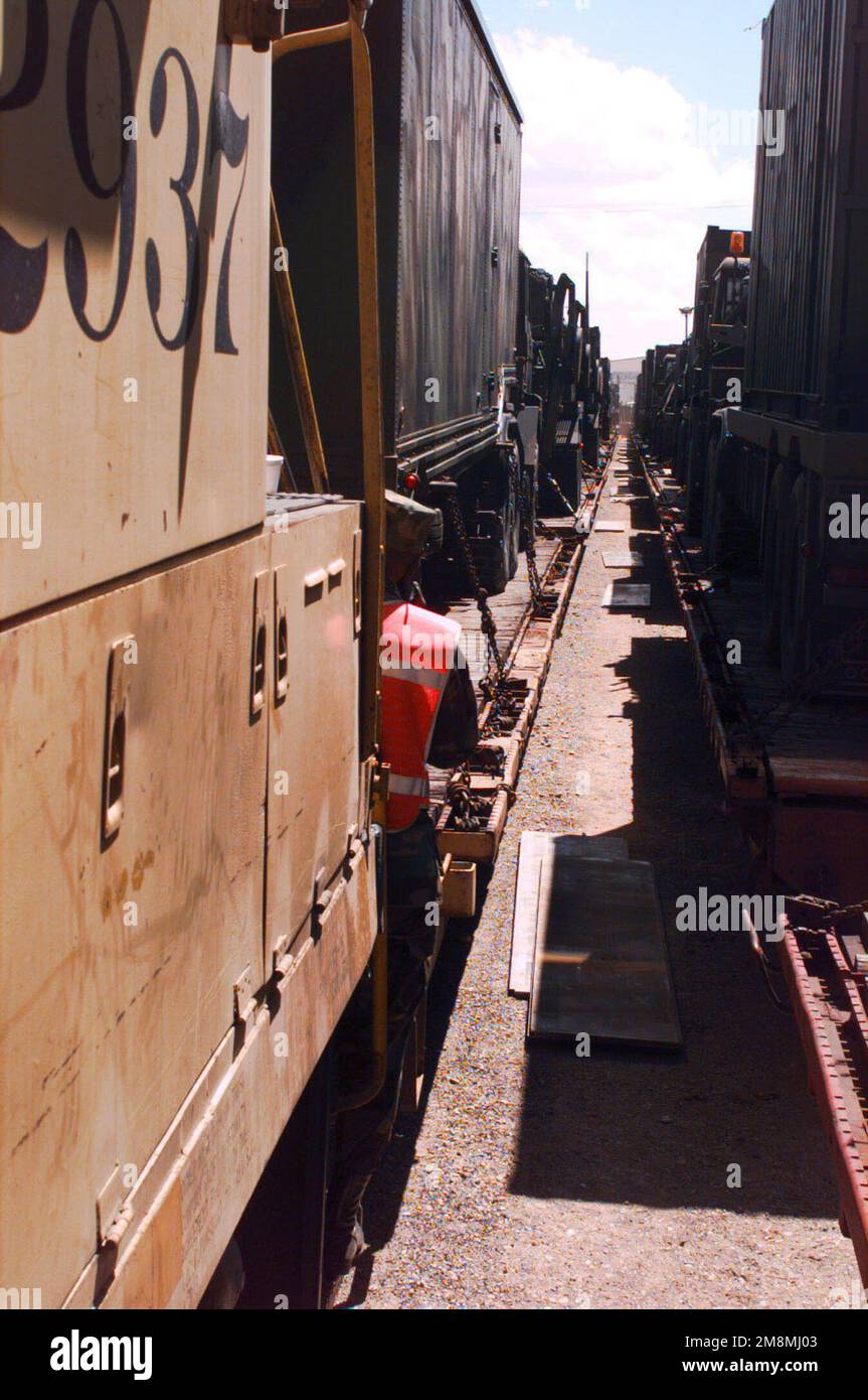 SGT William Smith, 1152nd Transportation Company, Chicago, IL, insures ...