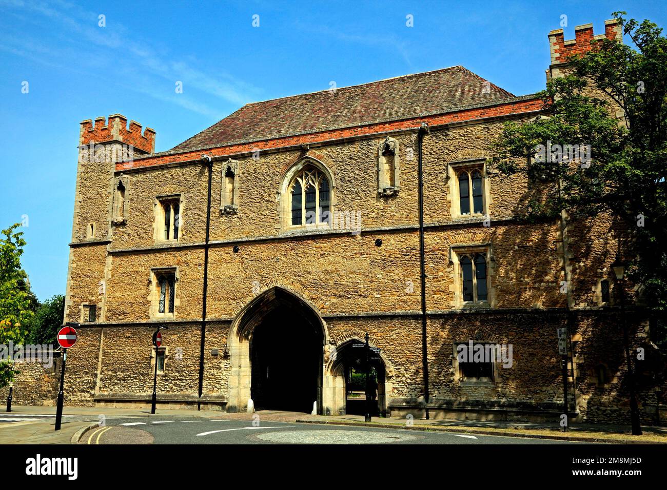 Ely, Cambridgeshire, The Porta, medieval abbey gate, England, UK Stock ...