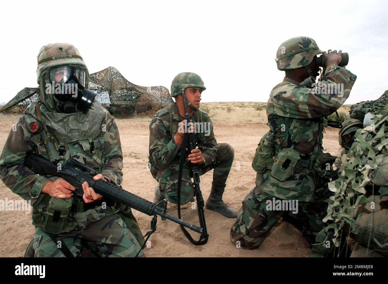 (left to right) 1LT Vasquez, SSG Williams and PFC Middleton, wearing ...