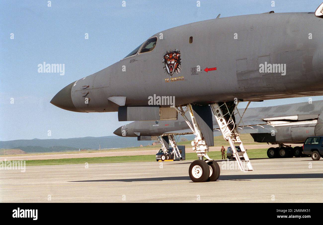 A B-1B Lancer bomber from the 116th Bomb Wing, Georgia Air National ...
