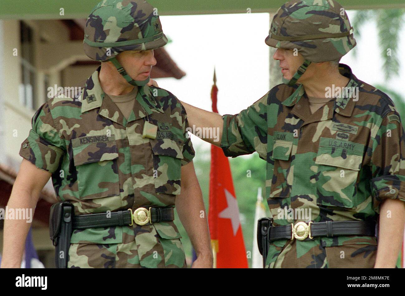 General Wesley K. Clark offers Brig. GEN. Philip R. Kensinger, Jr ...