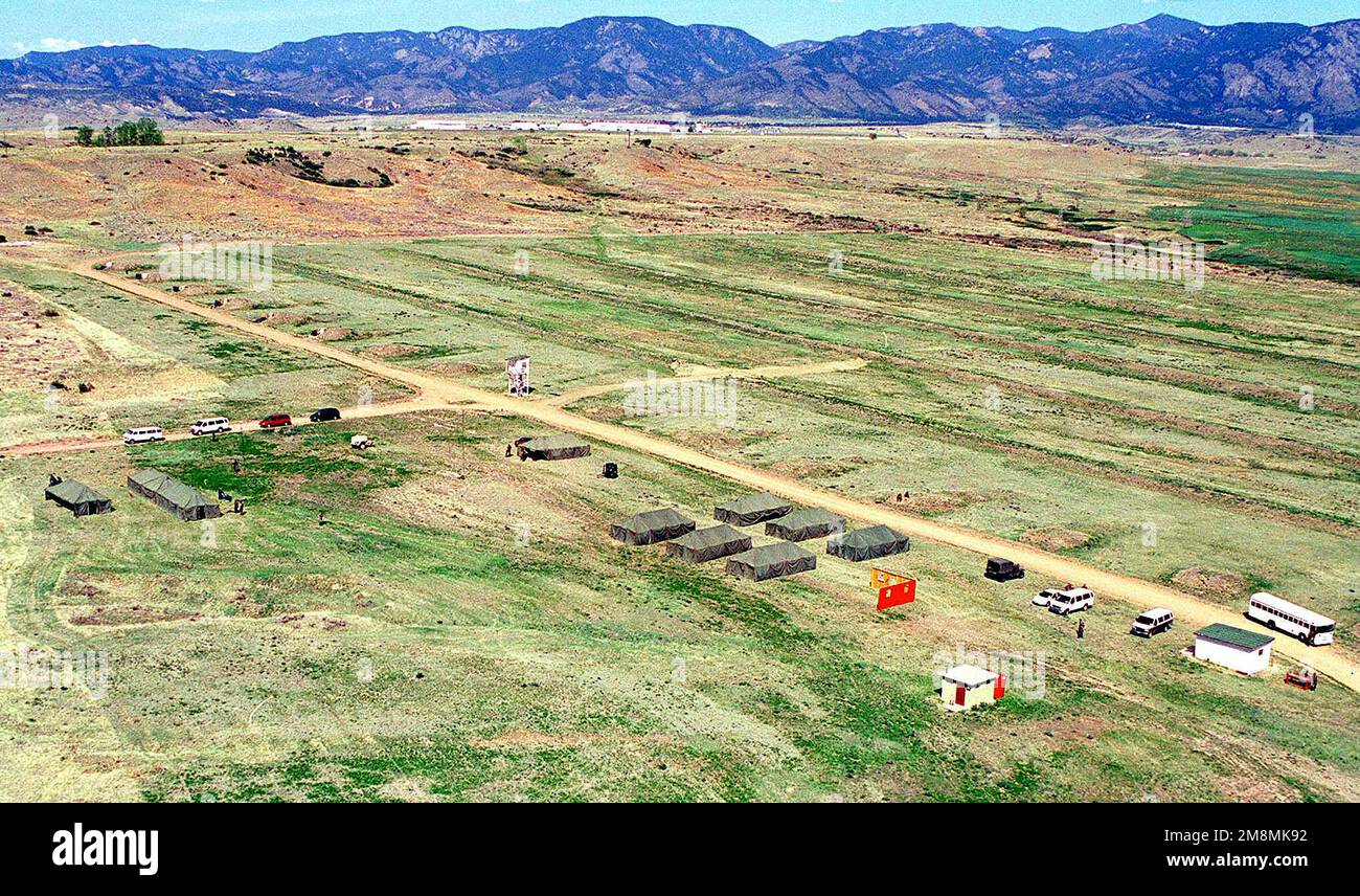 Aerial view of range 43 at Fort Carson, Colorado, Which will serve as a ...
