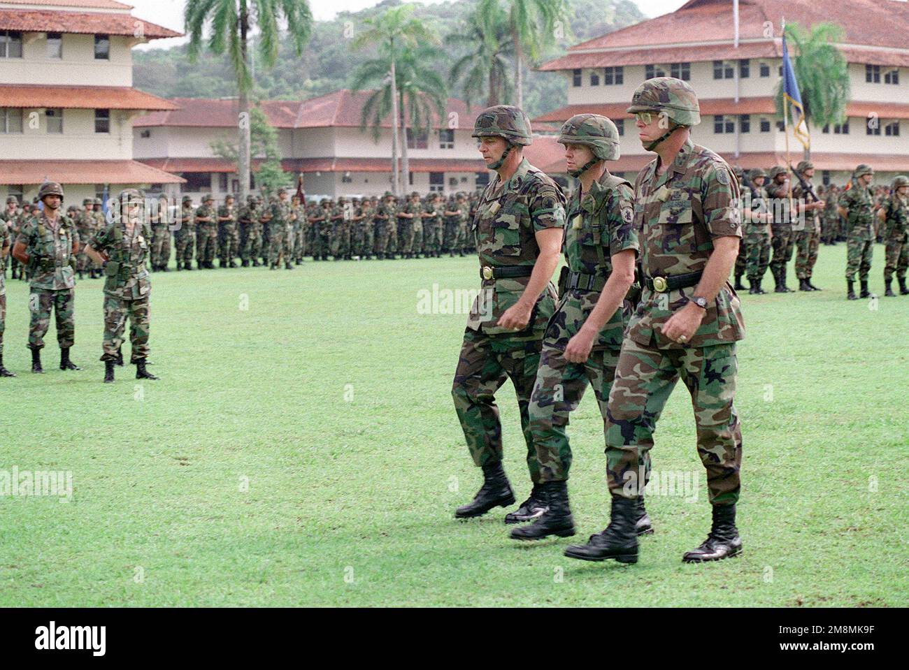 Brig. GEN. Philip R. Kensinger (far left), Colonel Speer (center), and ...