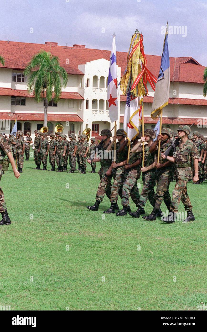 The Color Guards present the colors during the 470th Military ...