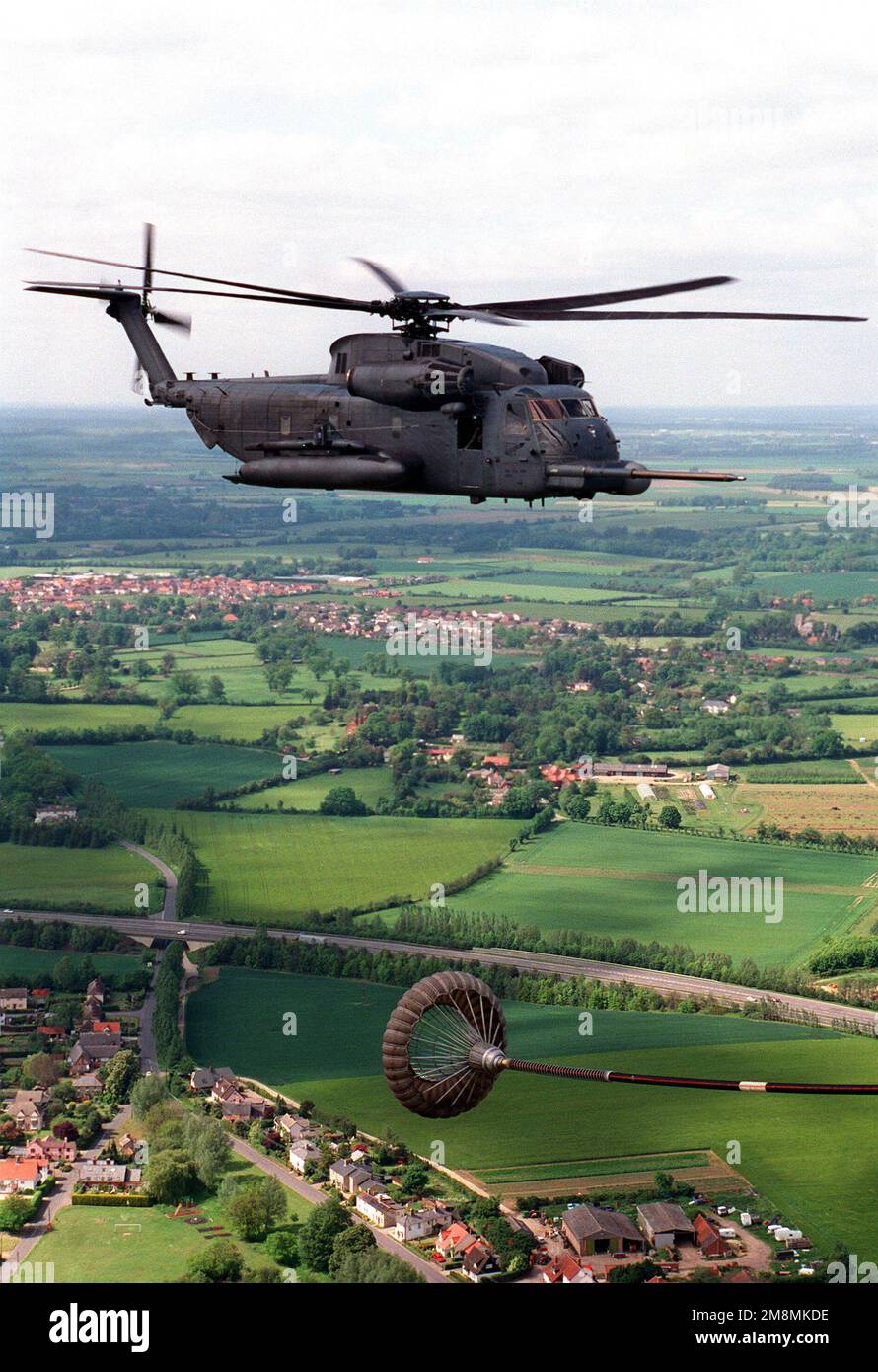 Air to air view of an MH-53J Pave Low III helicopter from the 21st ...