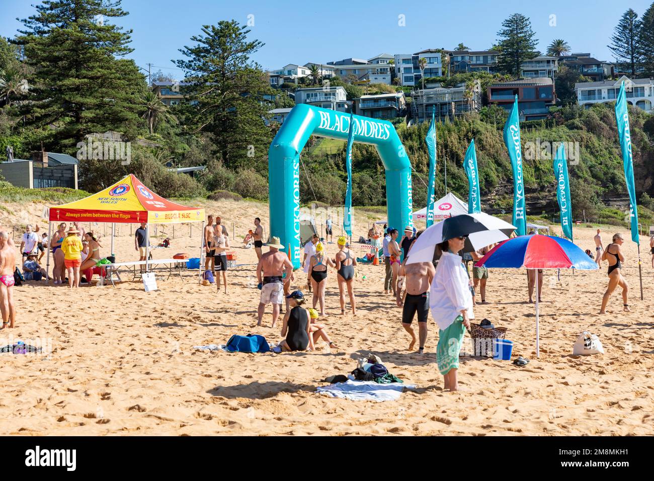 Bilgola Beach Sydney Blackmores Billy ocean surf swim event , swimmers ...