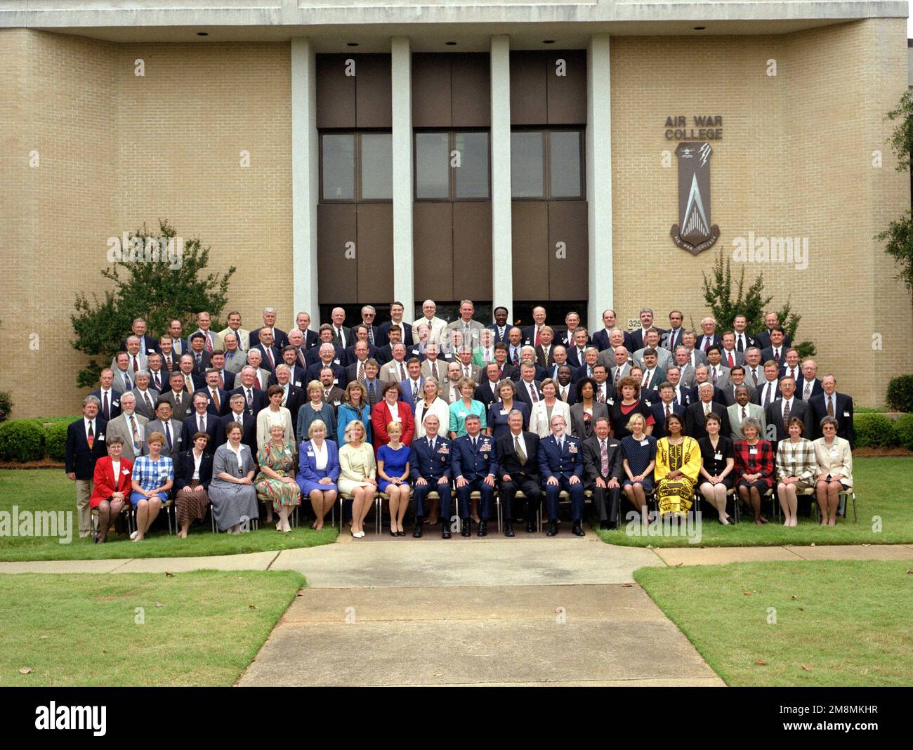 Group photo of the National Security Forum in front of the Air War ...