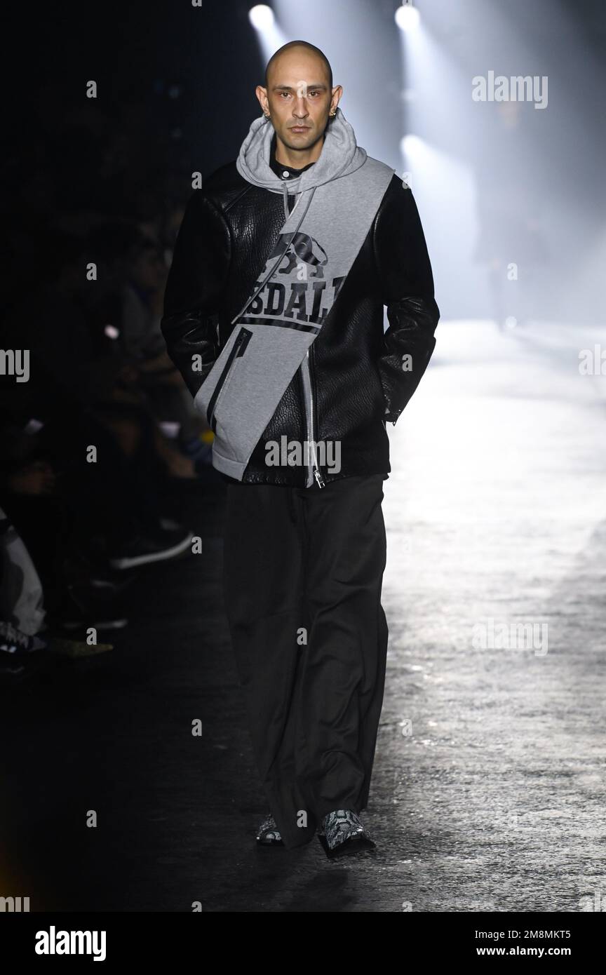 Milan, Italy. 11th Jan, 2023. Milan, Men Fashion Week, Fall Winter 2023 ...