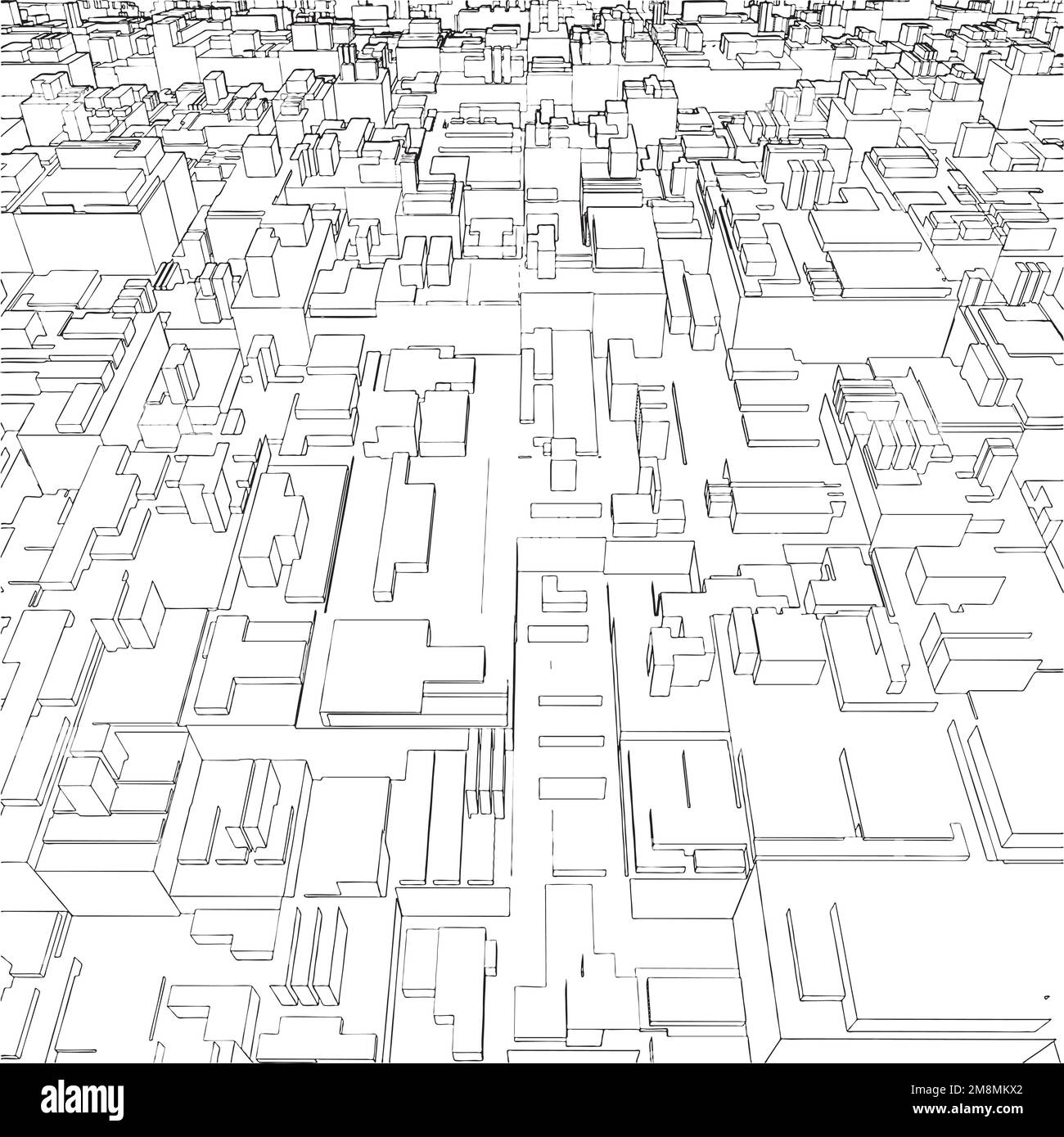 Abstract Urban City Buildings Cube Boxes Prism Vector Stock Vector ...