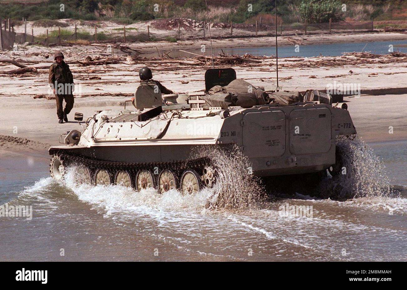 US Marines from 1ST Marine Division, 3rd Amphibious Armored Vehicle ...