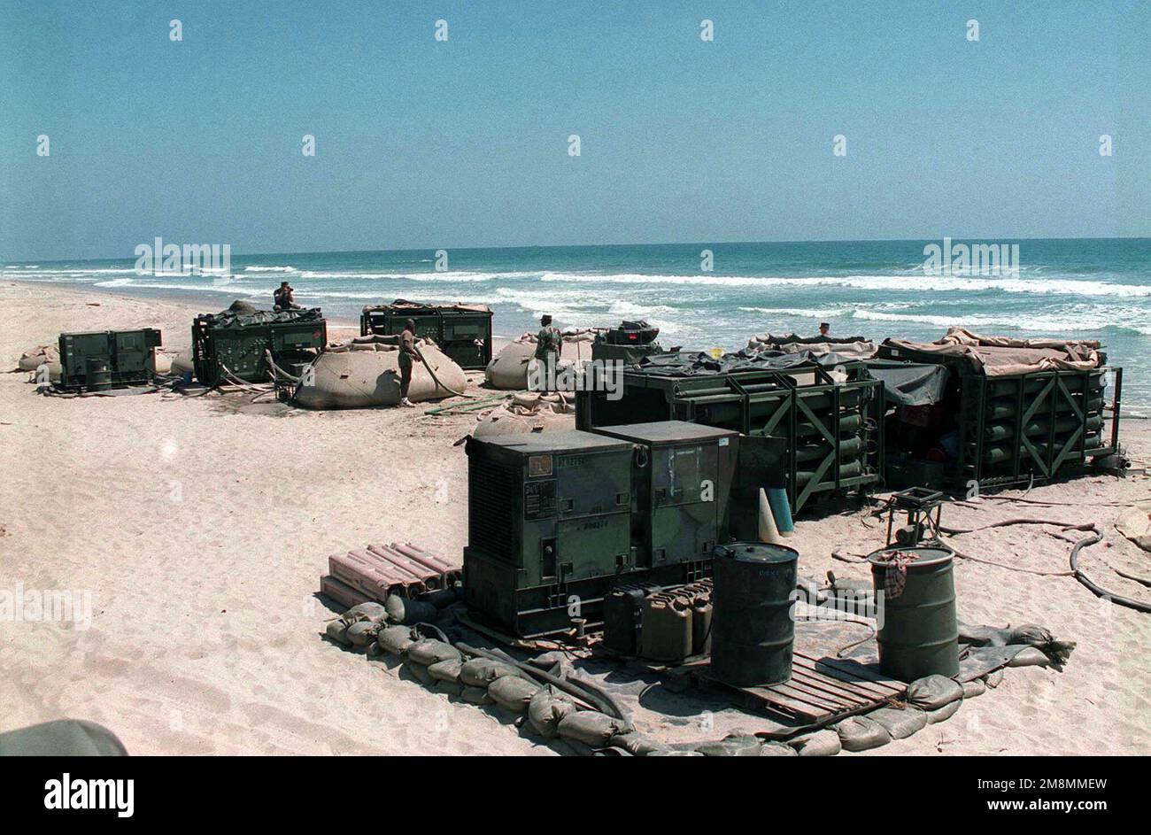 The Reverse Osmosis Water Purification Unit (ROWPU) purifies seawater ...