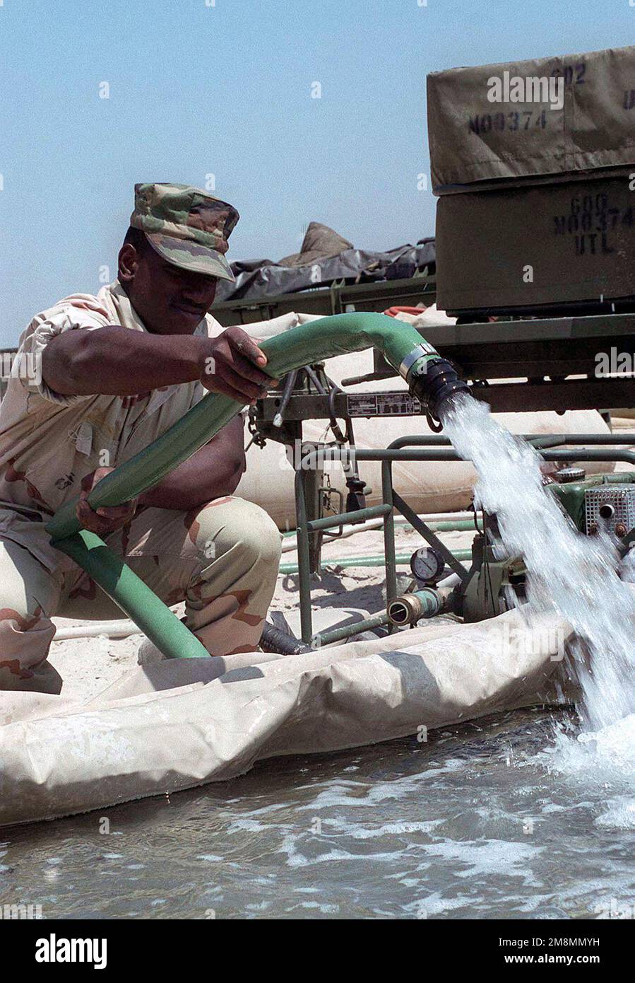 Lance Corporal Jerome Cone, Utilities Platoon, Marine Wing Support ...