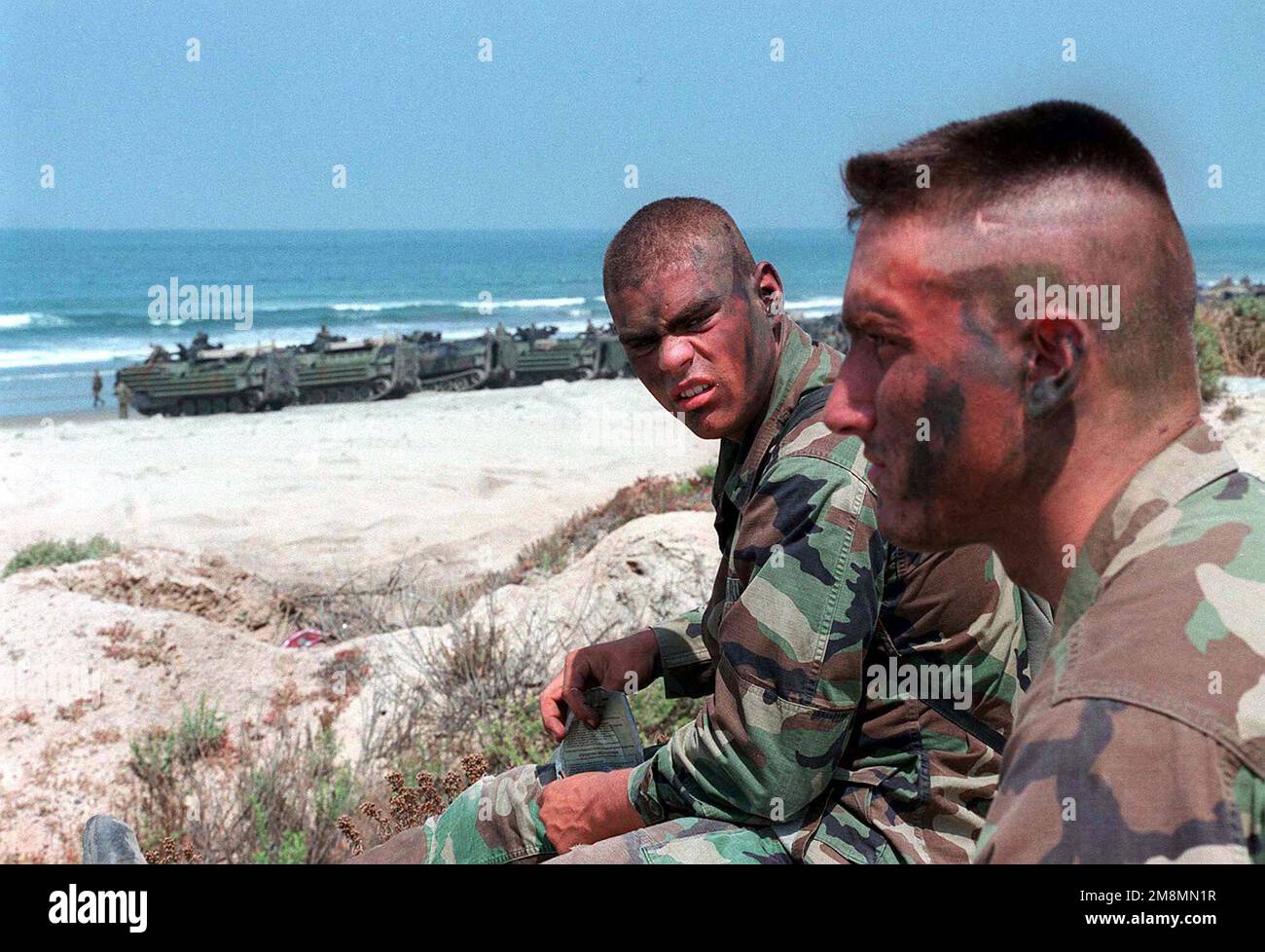 Private First Class (PFC) Jeff A. Troxel (facing camera) and PFC Nathan ...