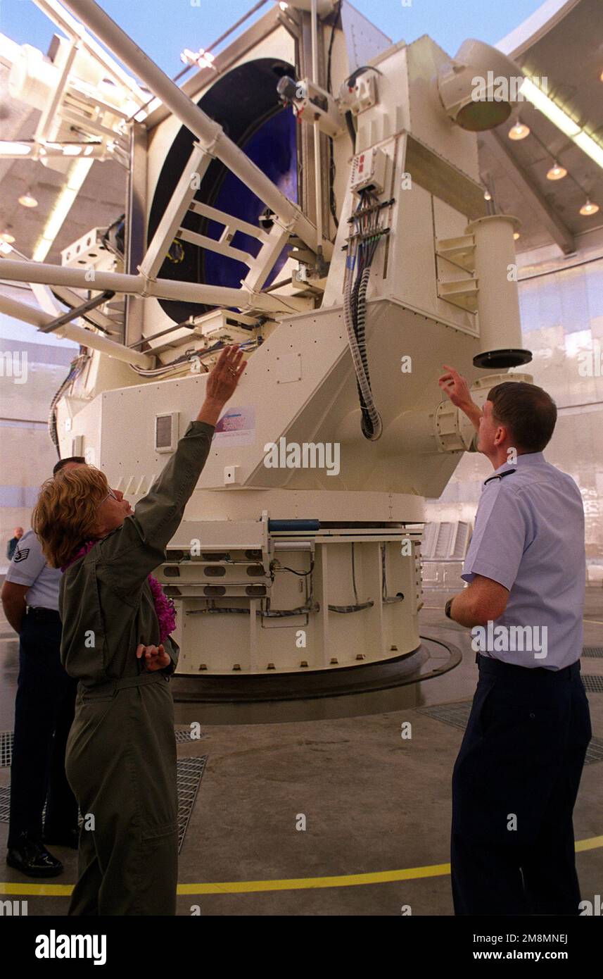 Secretary of the Air Force, Sheila Widnall, and MAJ Joseph Bishop ...